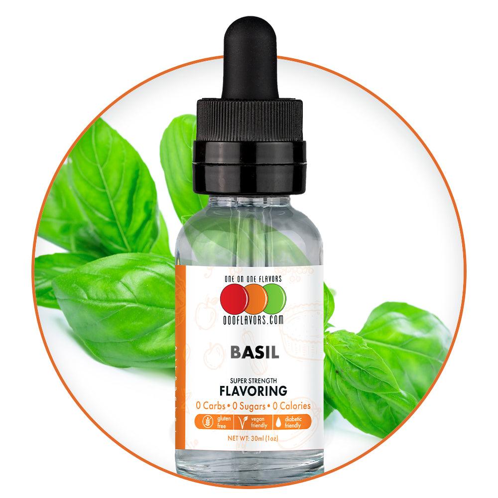 Basil Flavored Liquid Concentrate – One on One Flavors